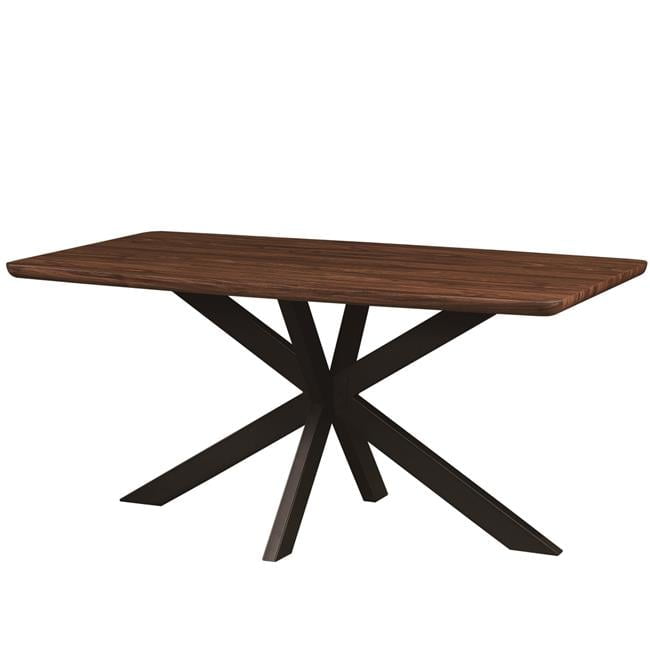 30 x 63 x 35.44 in. Ravenna Rectangular Wood Dining Table with Modern ...