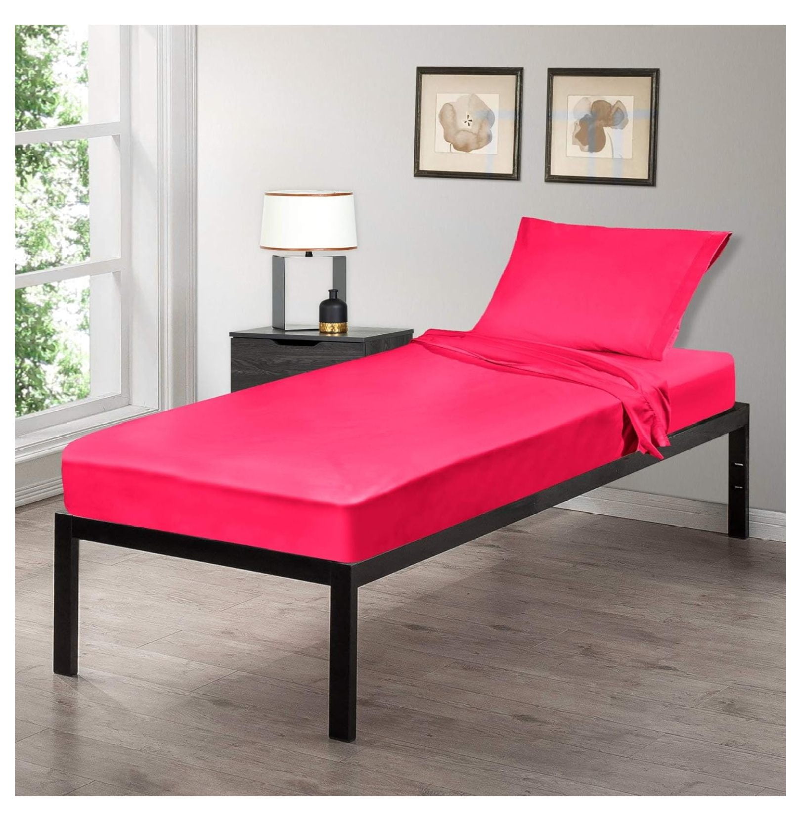 30" x 75" Cot Size 3-Piece Bed Sheet Set, Made of Ultra Soft Cotton ...