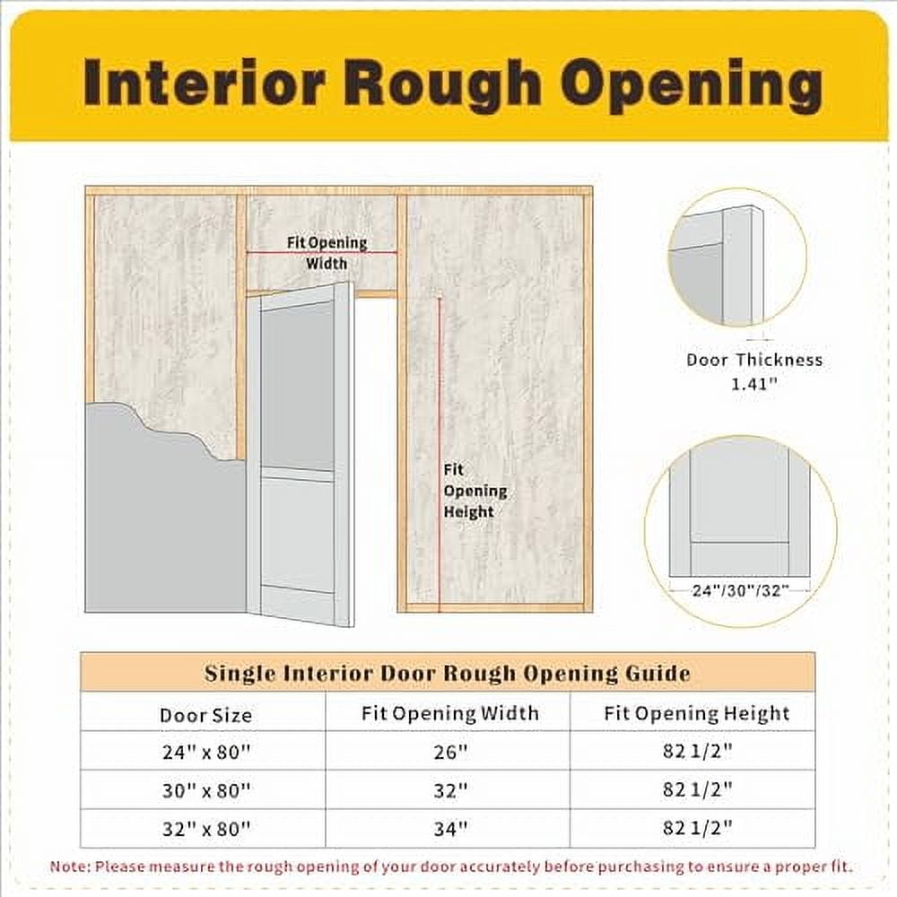 30" x 80" French Interior Door - Half Lite Frosted Glass Pantry Door ...