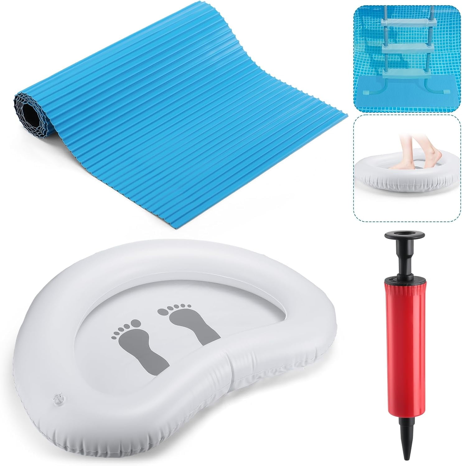 30'' x 9'' Summer Protective Ladder Mat Inflatable Portable Foot ...