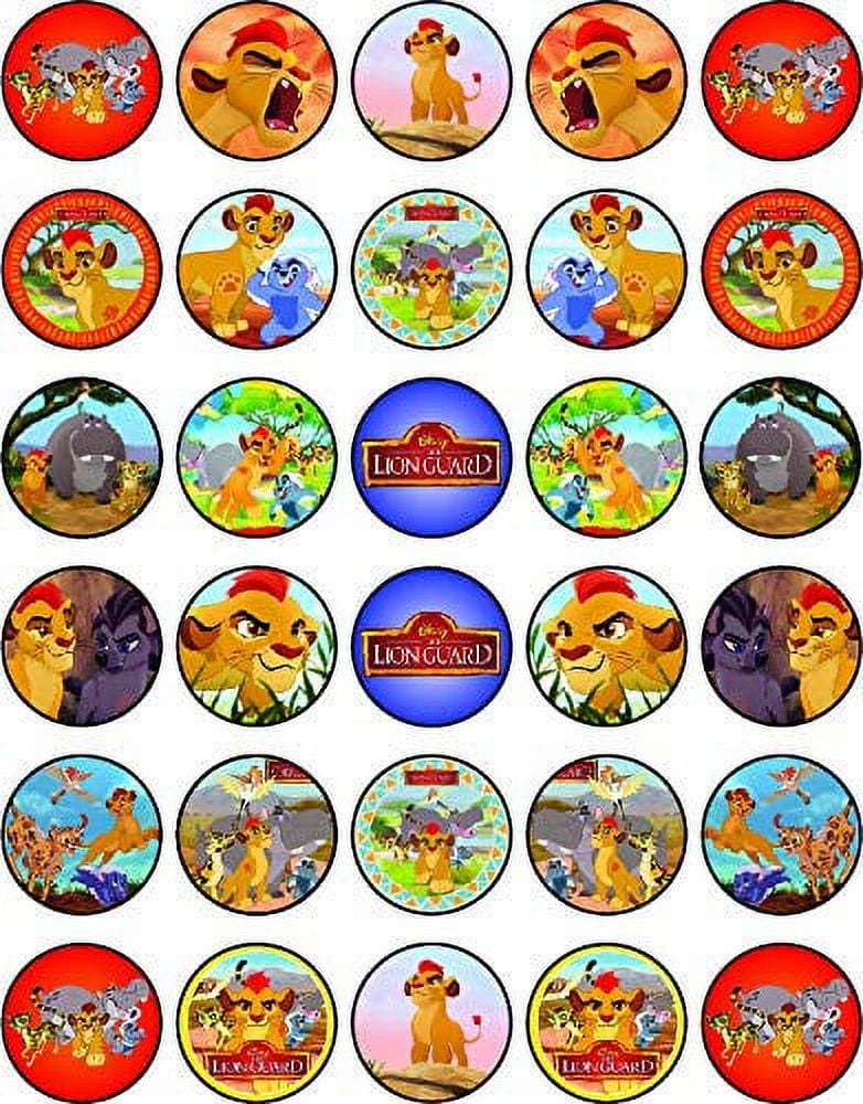 30 x Edible Cupcake Toppers Themed of The Lion Guard Collection of ...