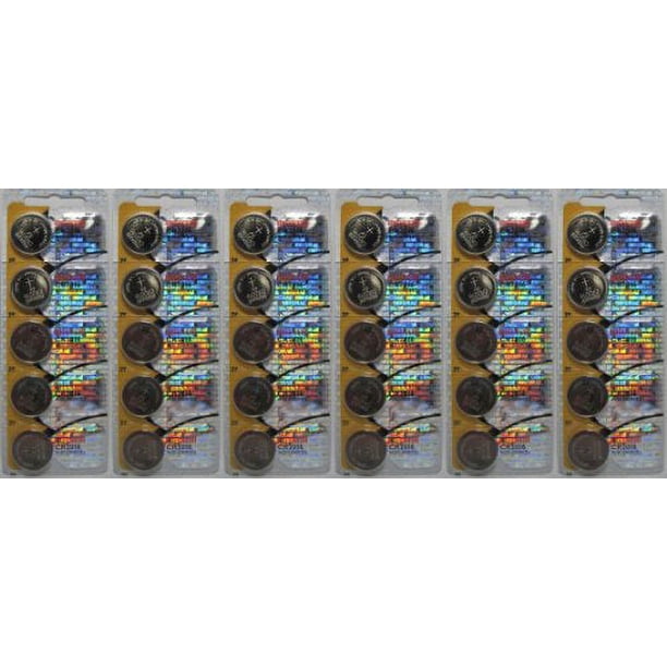 30 x Maxell CR2016 Lithium Battery 3V (5 Batteries Per Pack) - Walmart ...