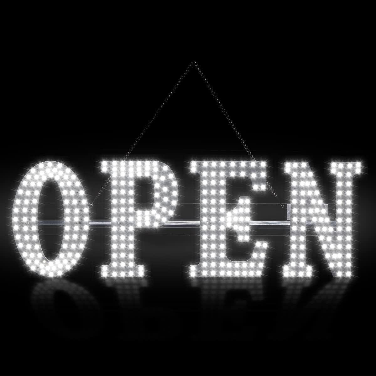 30"x10" LED Open Signs for Business, Ultra Bright Extra Jumbo LED Neon ...