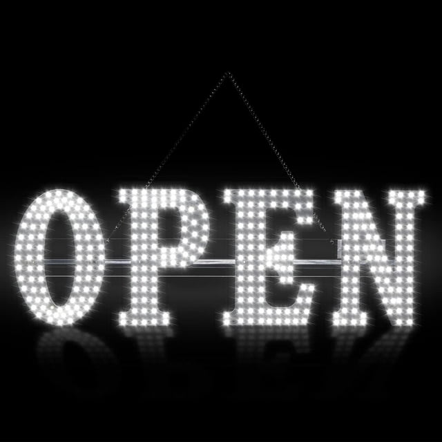 30"x10" LED Open Signs for Business, Ultra Bright Extra Jumbo LED Neon ...
