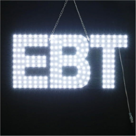 30"x10" Large EBT Signs for Shops, Bright Design EBT Sign with ...