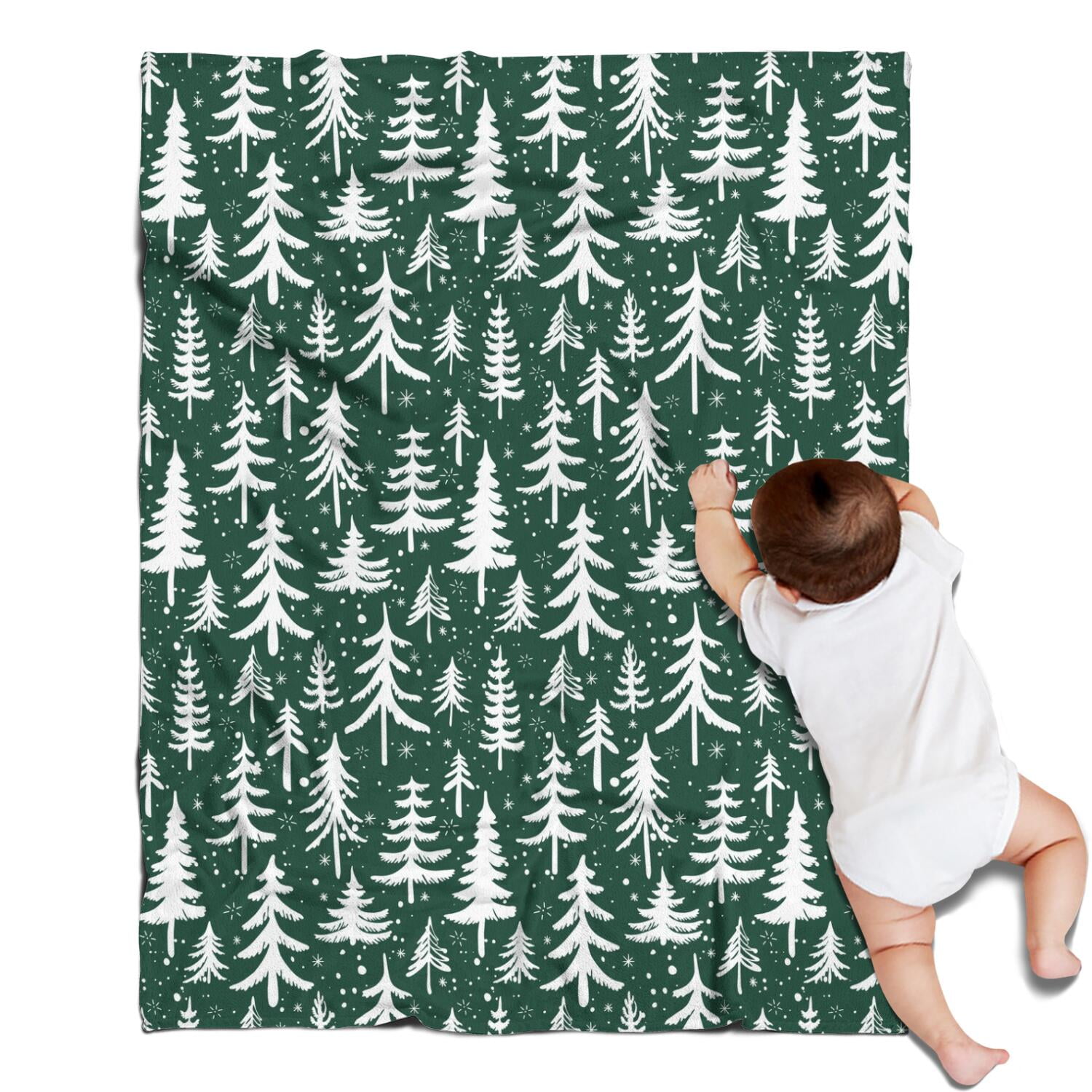 30"x40" Christmas Home Flannel Throw Blanket - Festive Holiday Pattern ...