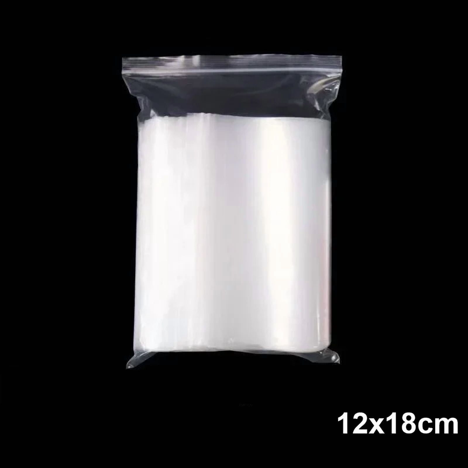 300/100PCS Transparent Zip Bags Food Jewelry Vacuum Storage Bag Plastic ...
