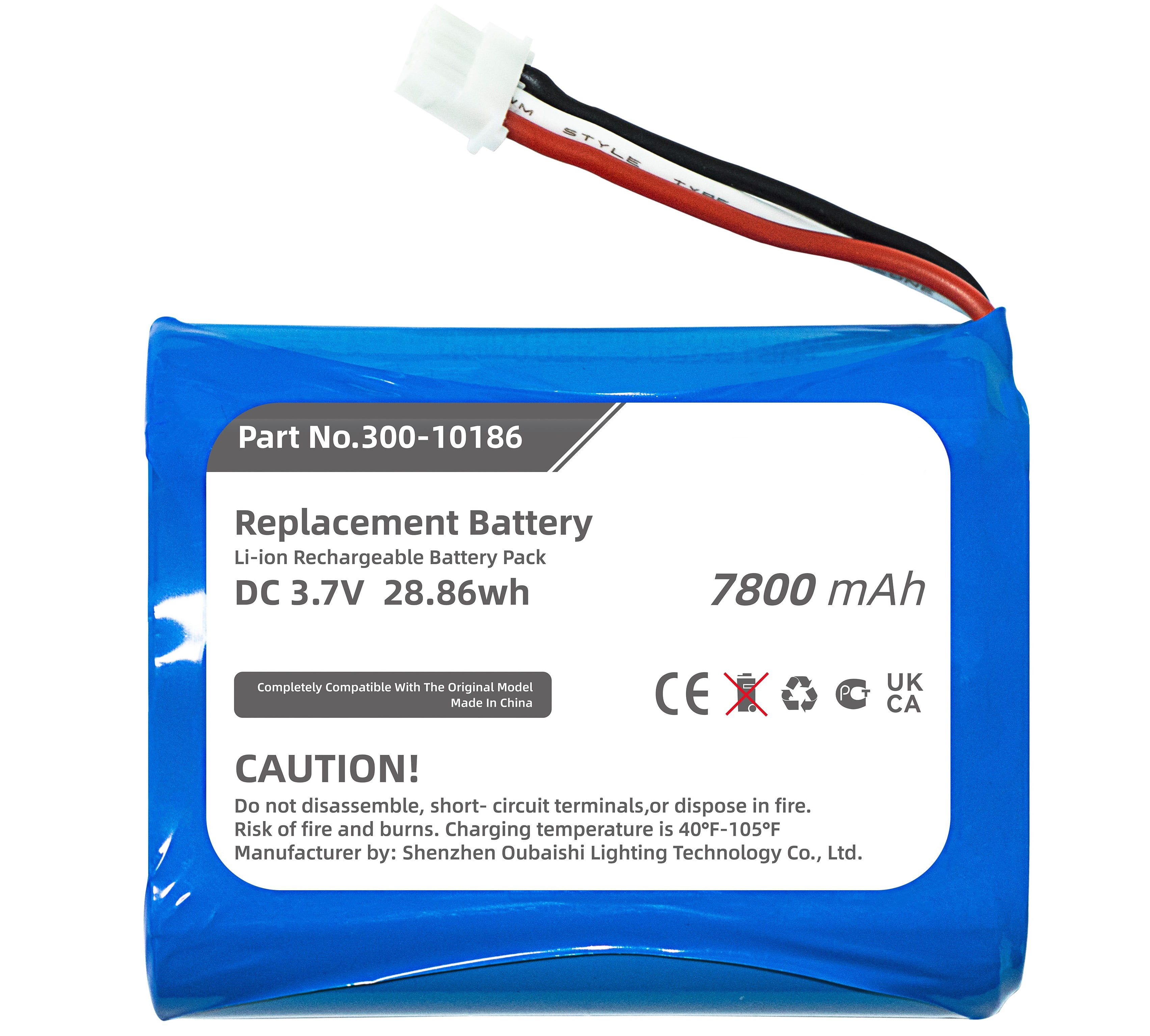Rechargeable 7800mAh Battery for ADT Command Smart Security Panel ...