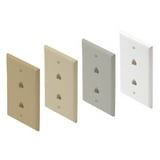300-214AL STEREN 4C MOD PHON JACK DUAL FLUSH ALMOND - Walmart.com