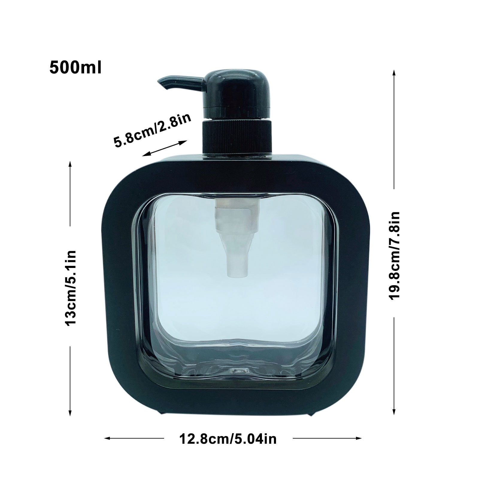 300/500Ml Kitchen Liquid Soap Dispenser Empty Pump Shampoo Bottle Dish ...