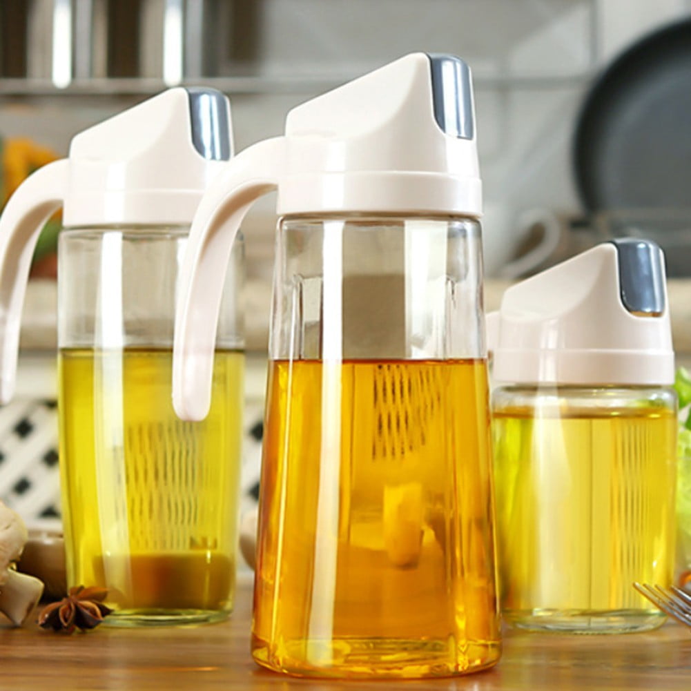 300/600Ml Oil Bottle Oil Vinegar Bottle Dispenser Baking Bbq Kitchen Fryer 600 Ml - Gray YIWEI ...