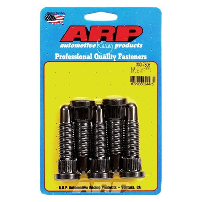 300-7806 2.65 in. Underhead Length Nascar Wheel Stud Kit - Set of 5 ...