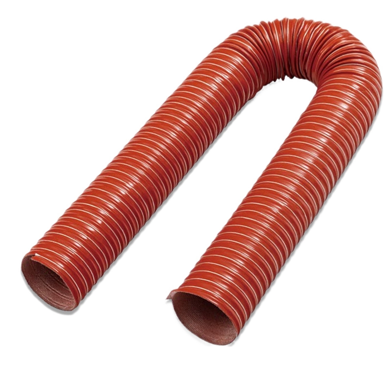 300°C High Temperature Silicone Air Duct Hose 3.28FT Double Layer Flame ...