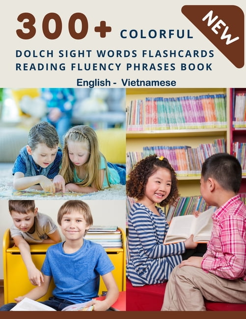 300+ Colorful Dolch Sight Words Flashcards Reading Fluency Phrases Book ...