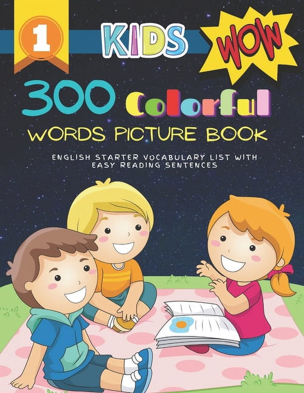 300 Colorful Words Picture Book English Starter Vocabulary List with ...