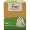 300 Count 13 Gallon Tall Kitchen Drawstring Trash Bags, GRS Compliant ...