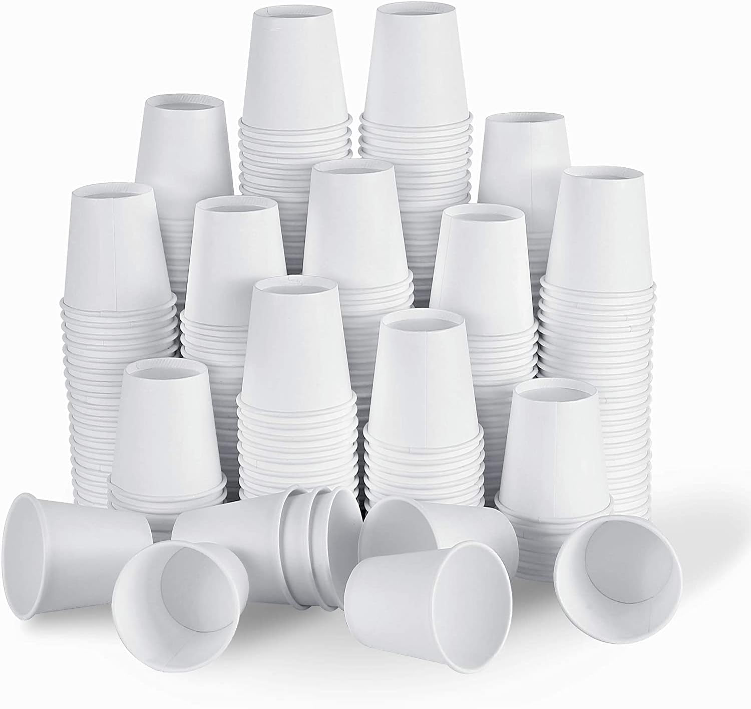 [300 Count - 4 oz] Small Paper Cups, Mouthwash Cups Bathroom Cup Mini ...