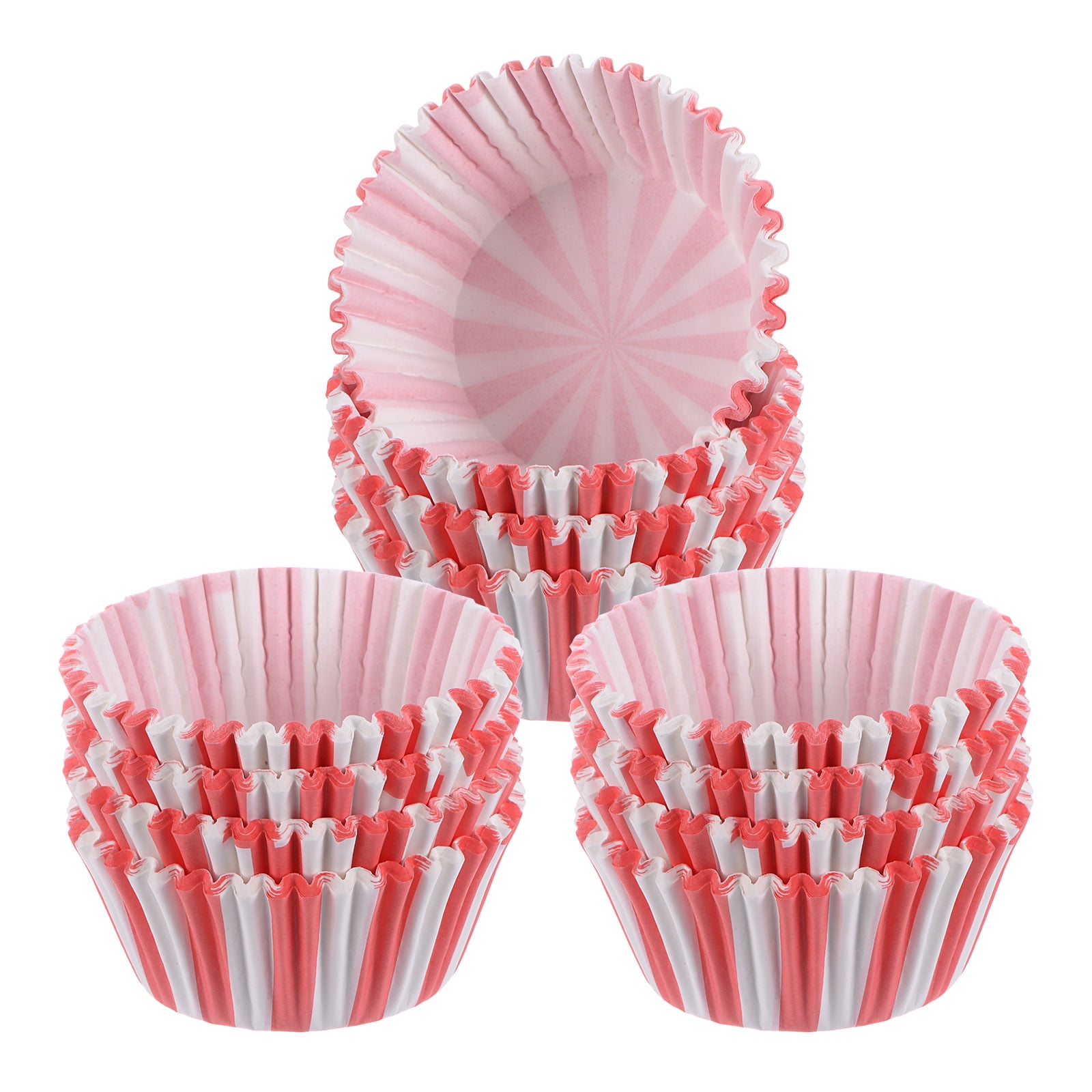 300 Count Cupcake Liners Red Stripe Cupcake Cups Standard Size Muffins ...