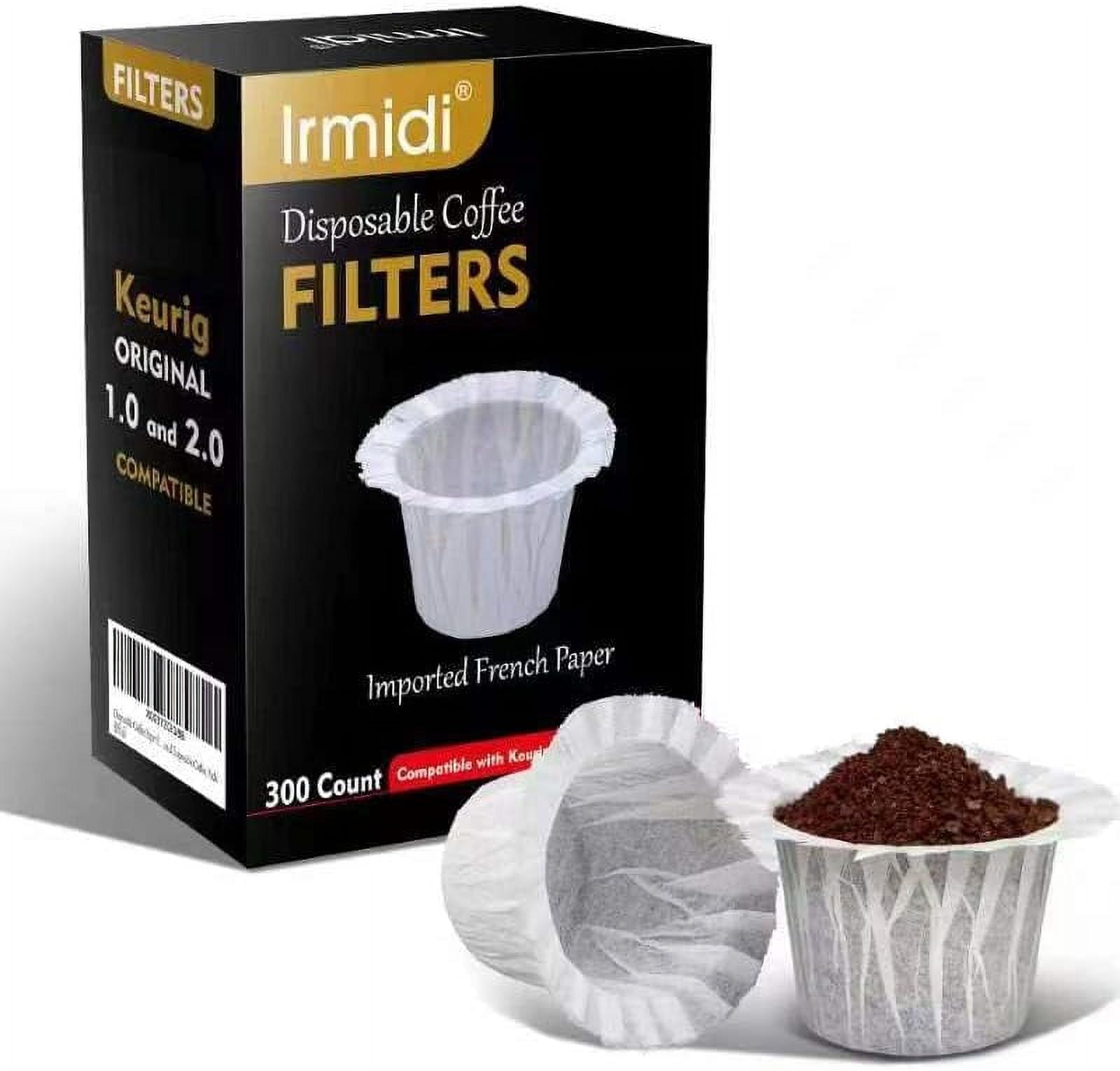 300 Count Disposable Coffee Filters Compatible with Brewers Single ...