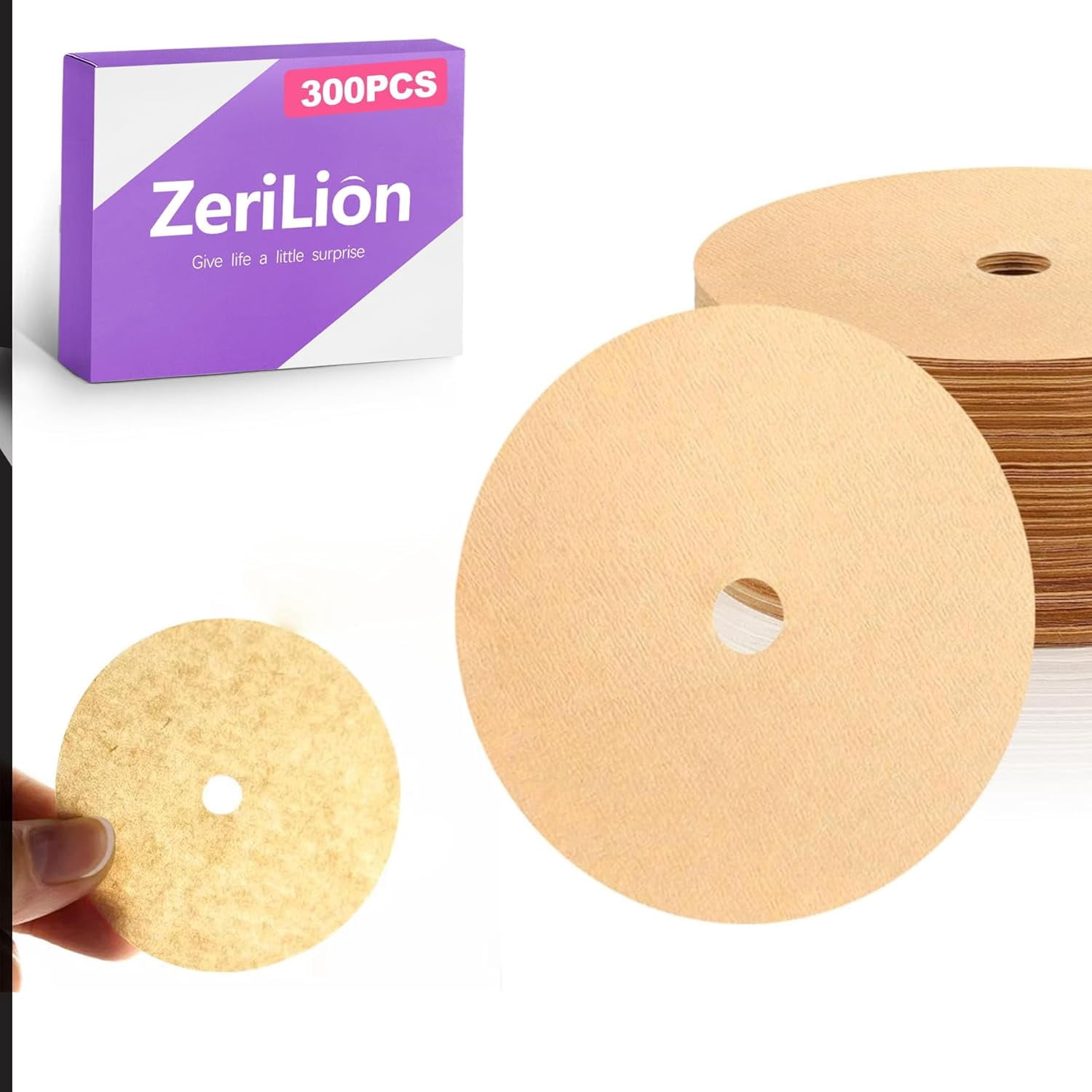 300 Count Natural Unbleached Coffee Filters for Percolators, 3.75 Inch ...