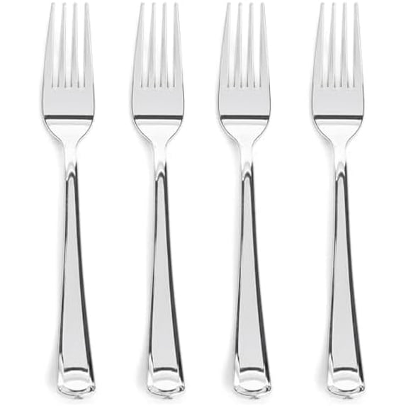 300 Count Plastic Forks - 7 Inch Heavy Duty Disposable Silverware ...