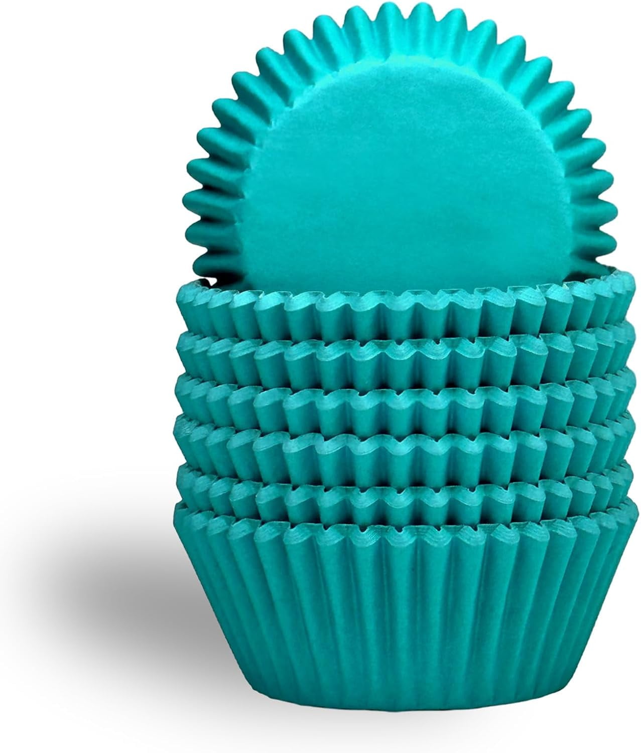 300 Counts Cupcake Liners - Food Grade 6 Solid Blue Colors Cupcake ...