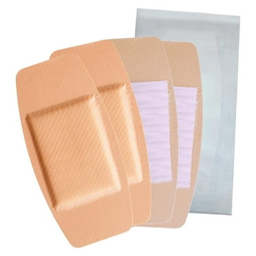 70 Ct Sheer Adhesive Bandages 4" Extra Large Flexible Wound Dressing ...