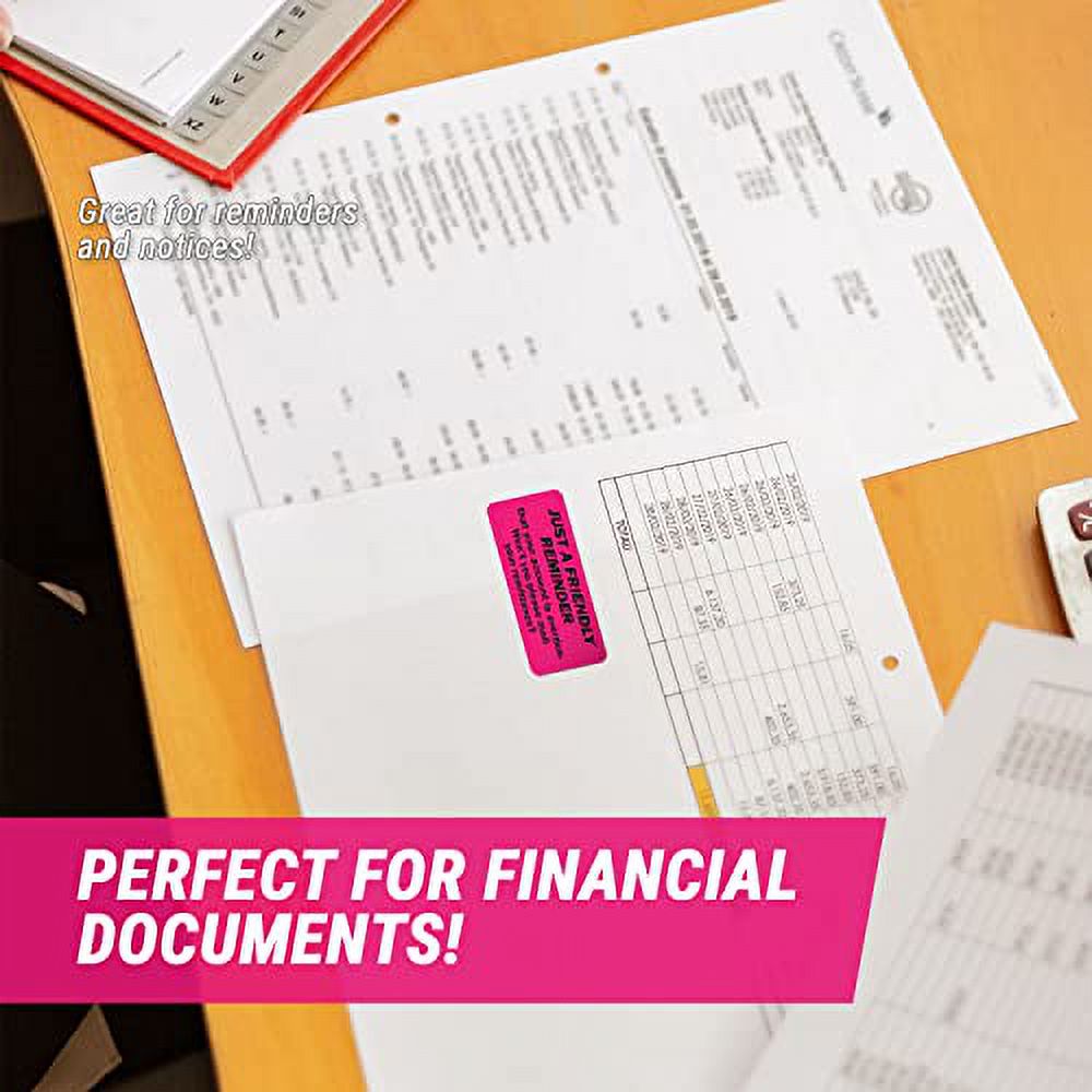 300 Friendly Reminder Stickers - 1 x 2 Inch Friendly Reminder Account ...