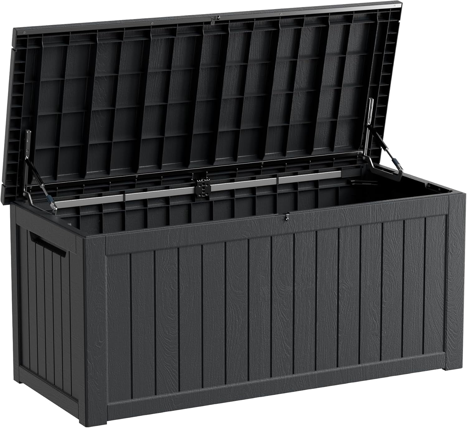 300 Gallon Outdoor Storage Box, Waterproof Resin Deck Container with ...