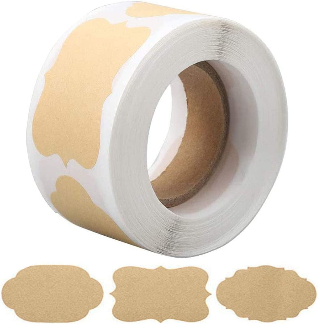 300 Gift Tag Labels. 1.2" x 2" Self-Adhesive Present Stickers. Natural ...