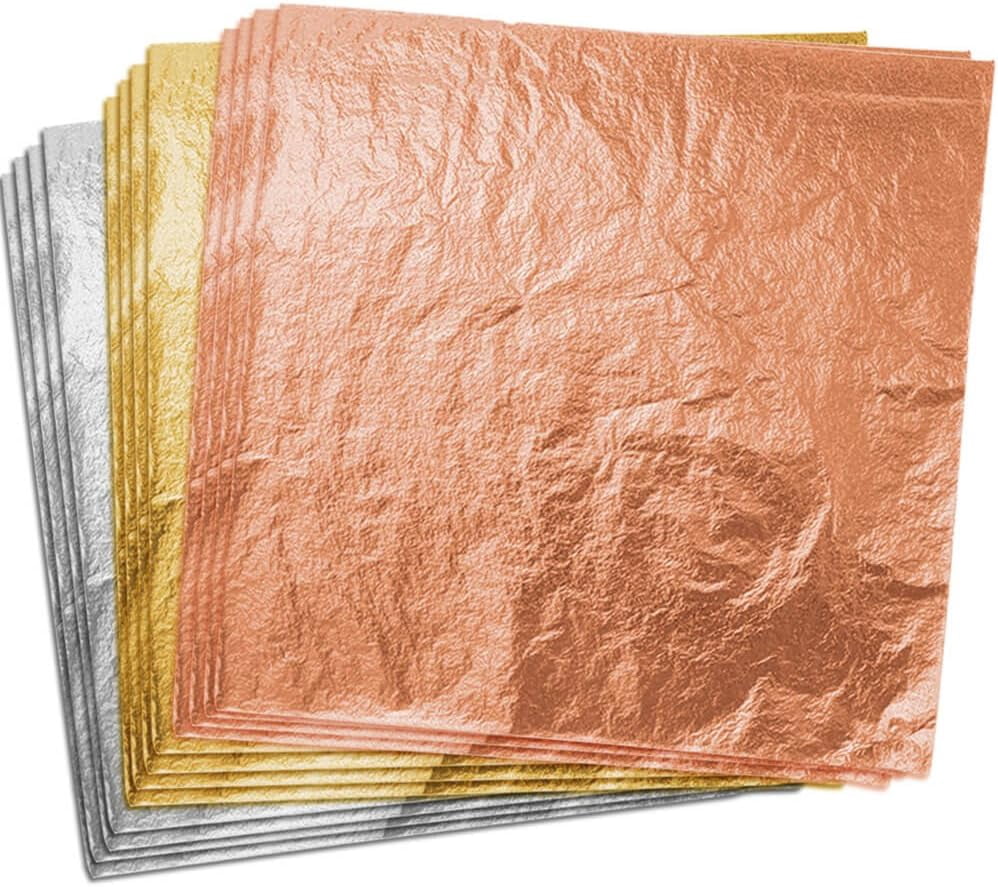 300 Gold Leaf Sheets for Resin, Gold Foil Flakes Metallic Leaf for ...