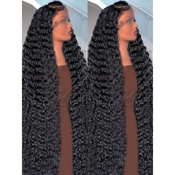 300% High Density Loose Deep Wave 40 46 50 Inch 13x6 13x4 HD Lace ...