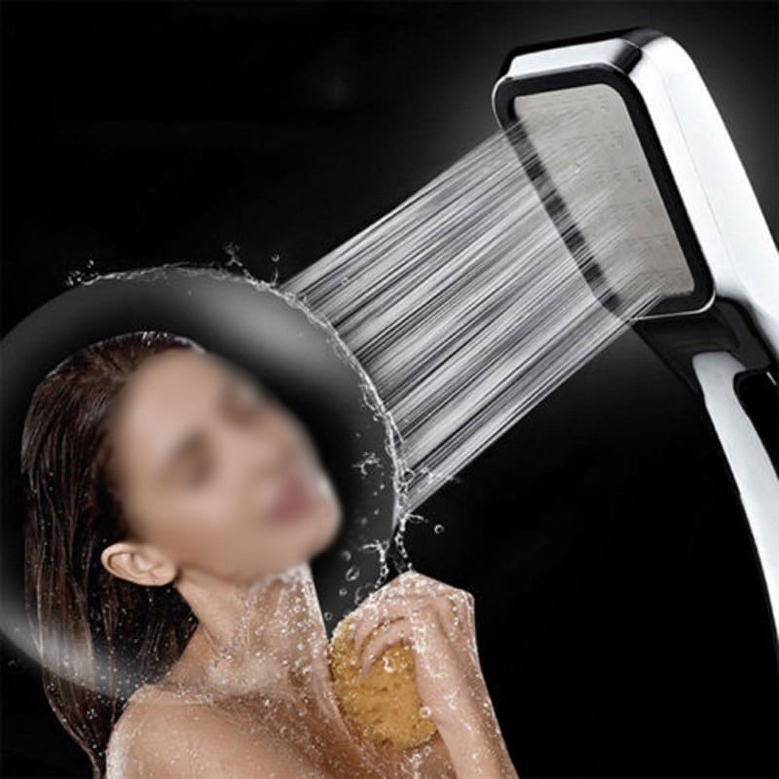 300 Holes Bath Shower Head Water Saving Handheld Large Shower Head ...
