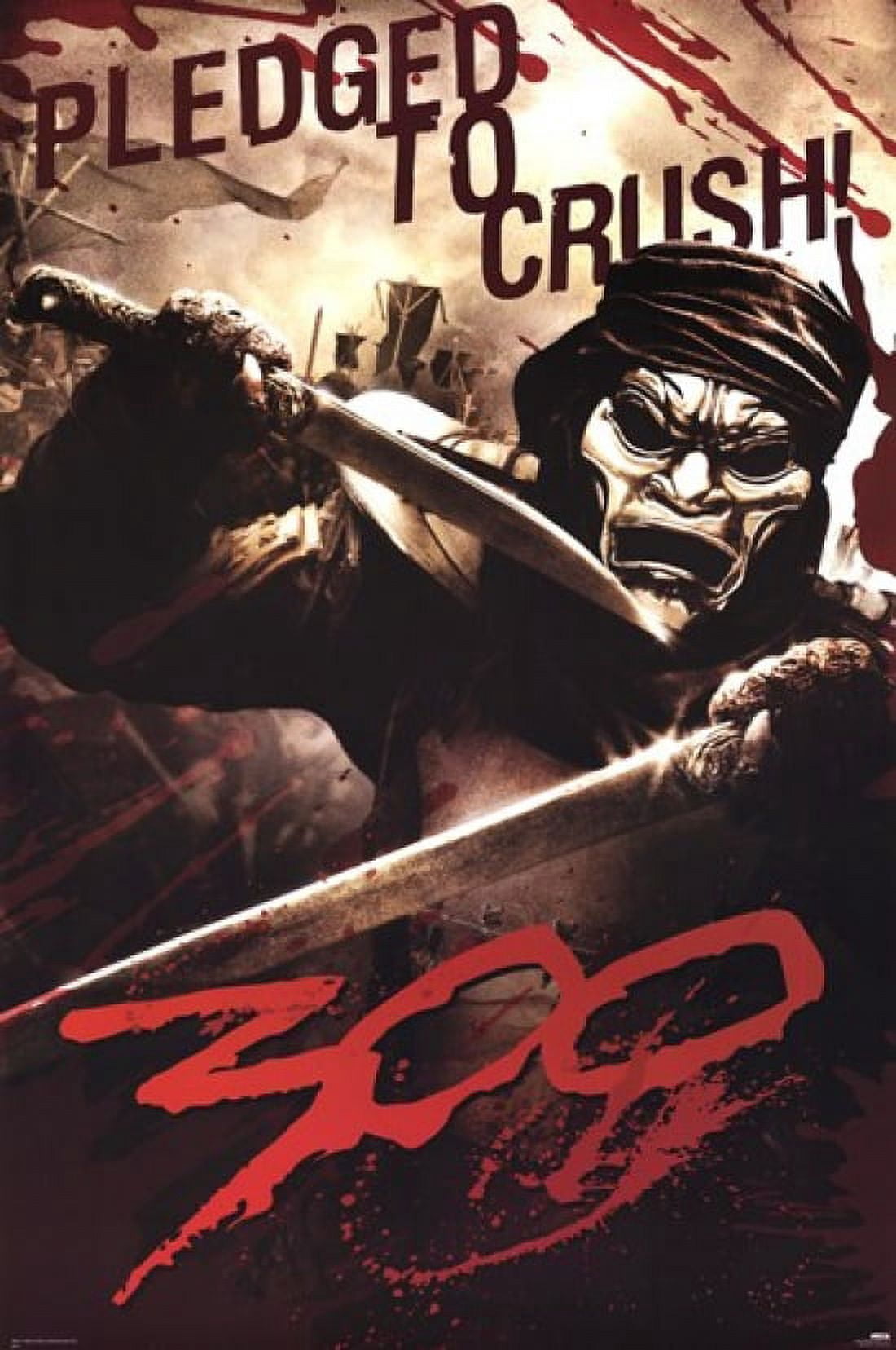 300 - Immortal Pledged To Crush Laminated Poster (24 x 36) - Walmart.com