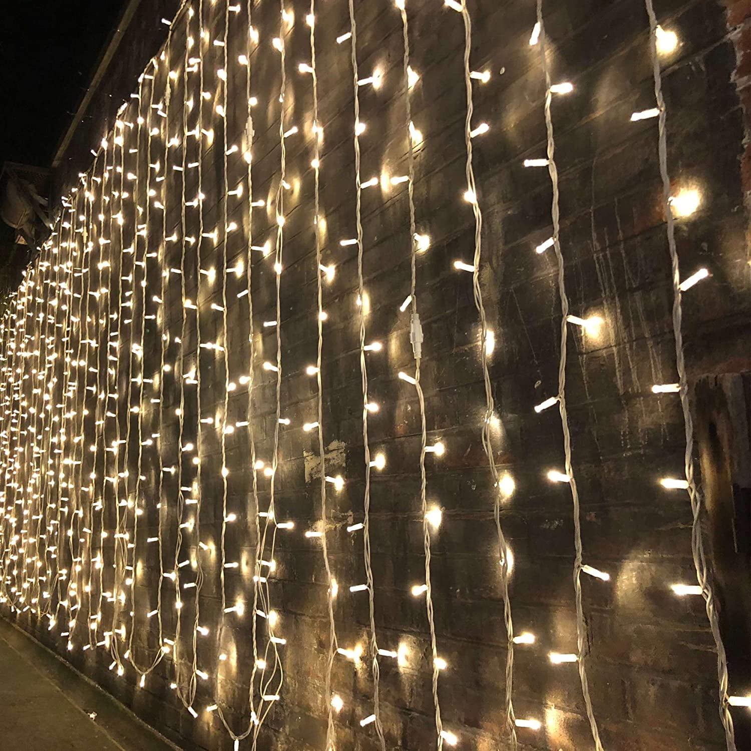300 LED Curtain String Light, 8 Lighting Modes Fairy Twinkle String ...