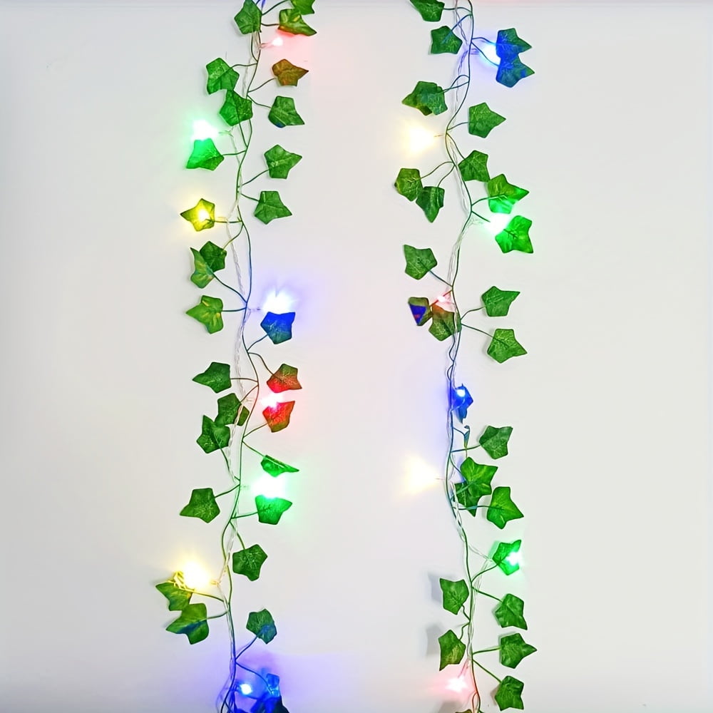 300 LED Fairy Lighs with 12 Vines, LED curtain lights with Ivy for Dorm ...