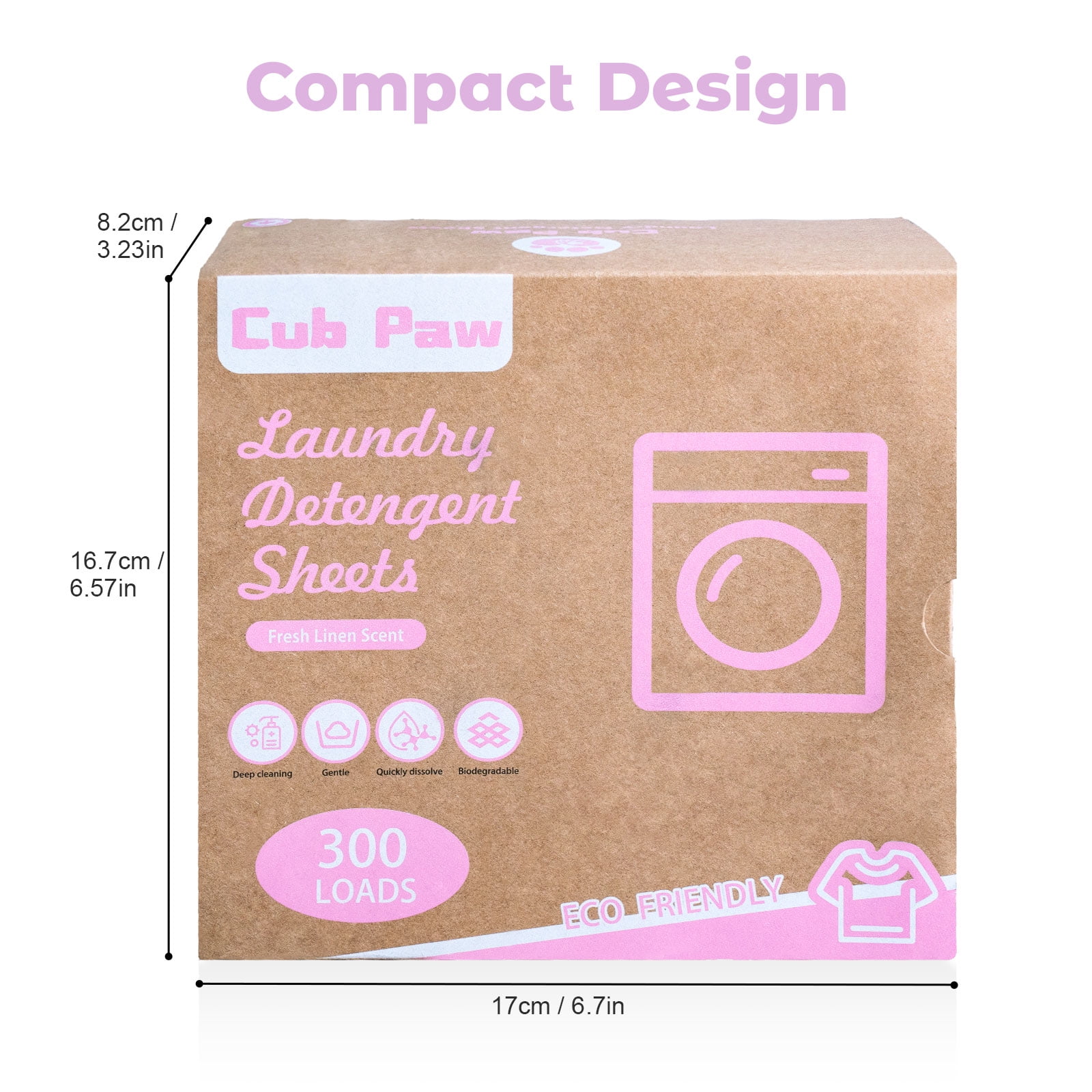 300 Loads Laundry Detergent Sheets, Travel Laundry Detergent Sheets Eco-friendly Plastic-Free ...
