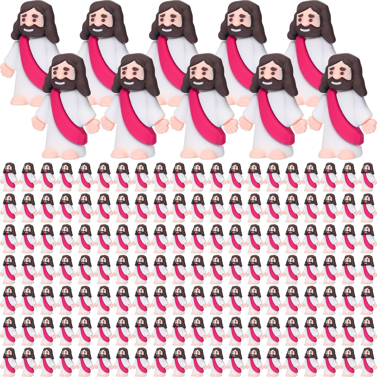 300 Mini Figurines Figures Christ Savior Religious Party Favors Pocket ...