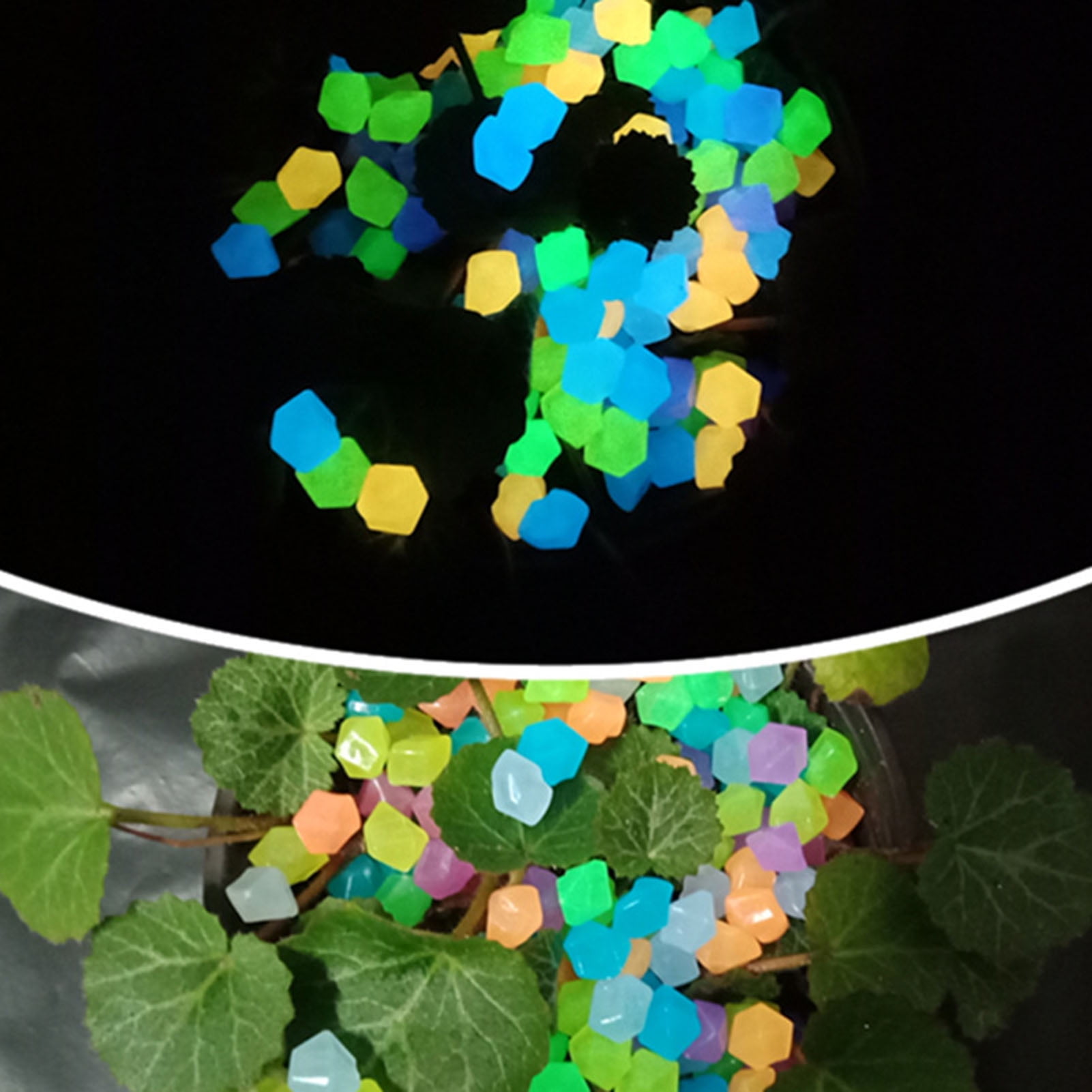 300 Mini Glow in Dark Rhombus Luminous Stones - Smooth and Multicolored ... 300 Mini Glow in Dark Rhombus Luminous Stones - Smooth and Multicolored ...