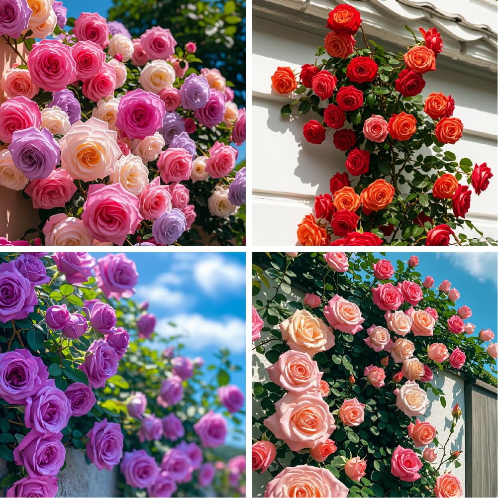 300+Mixed Climbing Rose Rosa Seeds for MVR1 Planting Outdoors -Heirloom ...