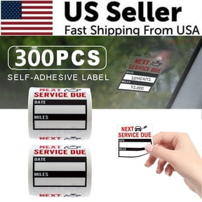 Oil Change Reminder Stickers For Windshield