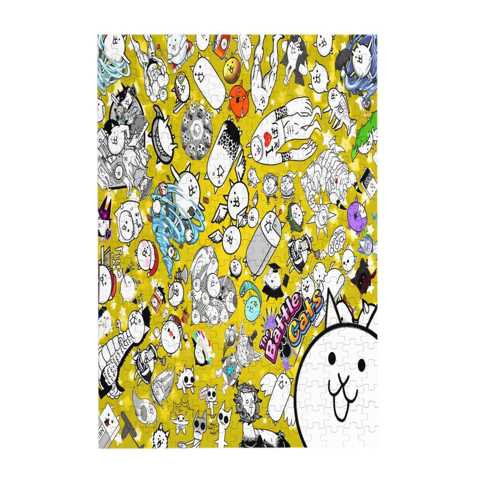 300 PCS Bat-tle Cats Jigsaw Puzzles Novelty Jigsaw Puzzle Cartoon ...