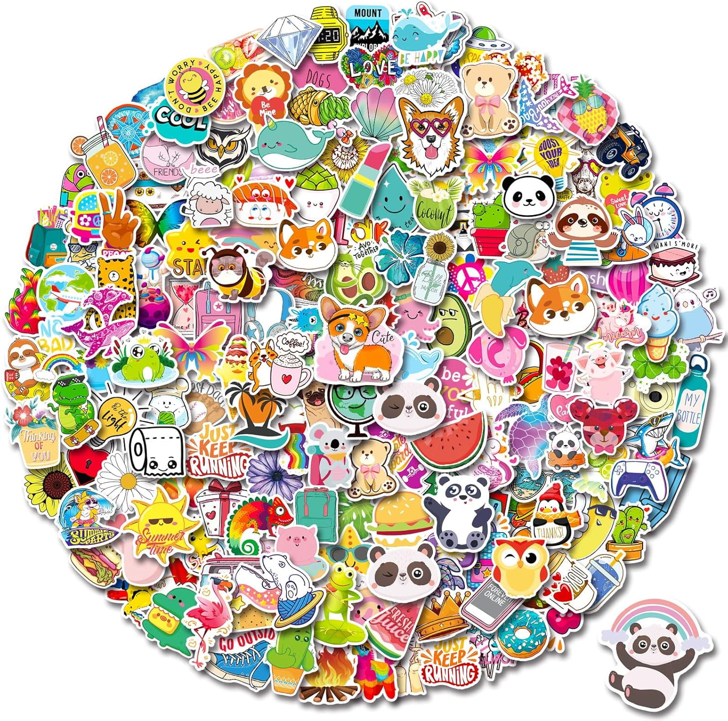 300 PCS Cute Stickers Vsco Stickers for Water Bottles Waterproof Cute ...