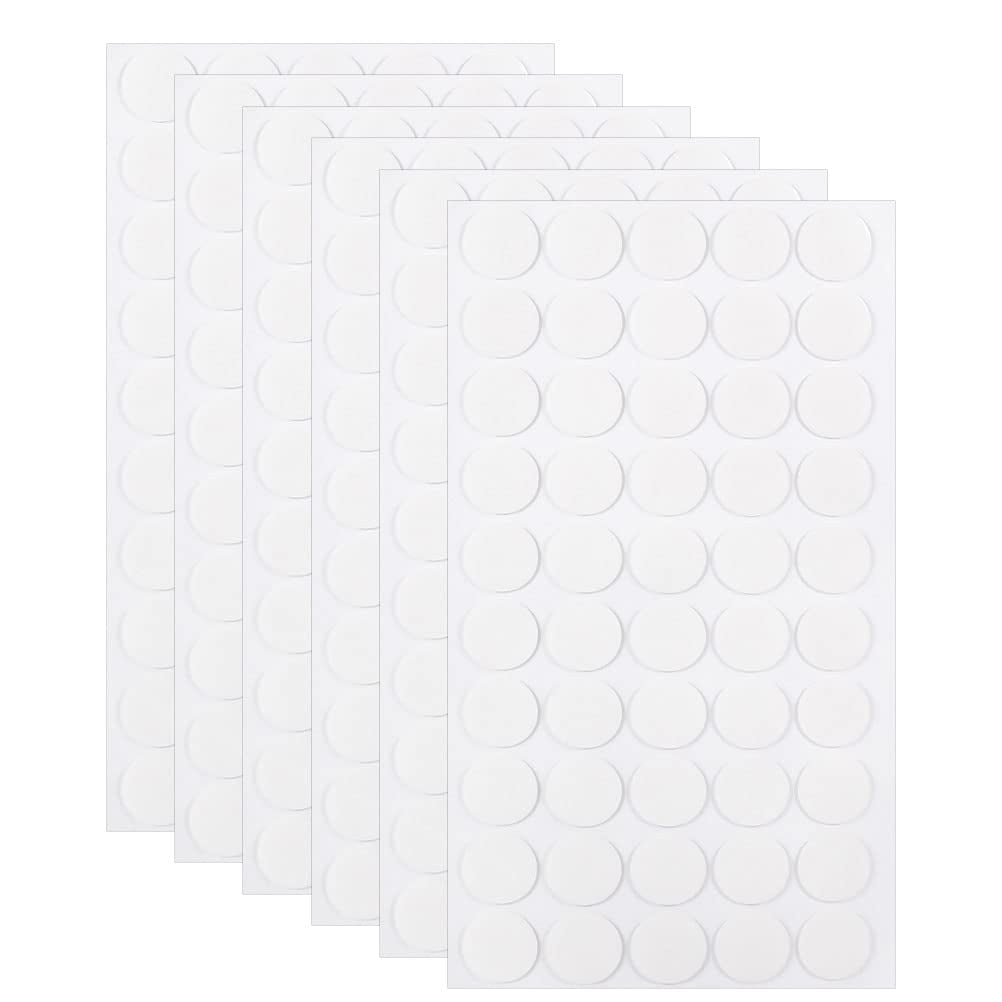 300 PCS Double Sided Adhesive Dots, Clear Removable Sticky Putty No ...