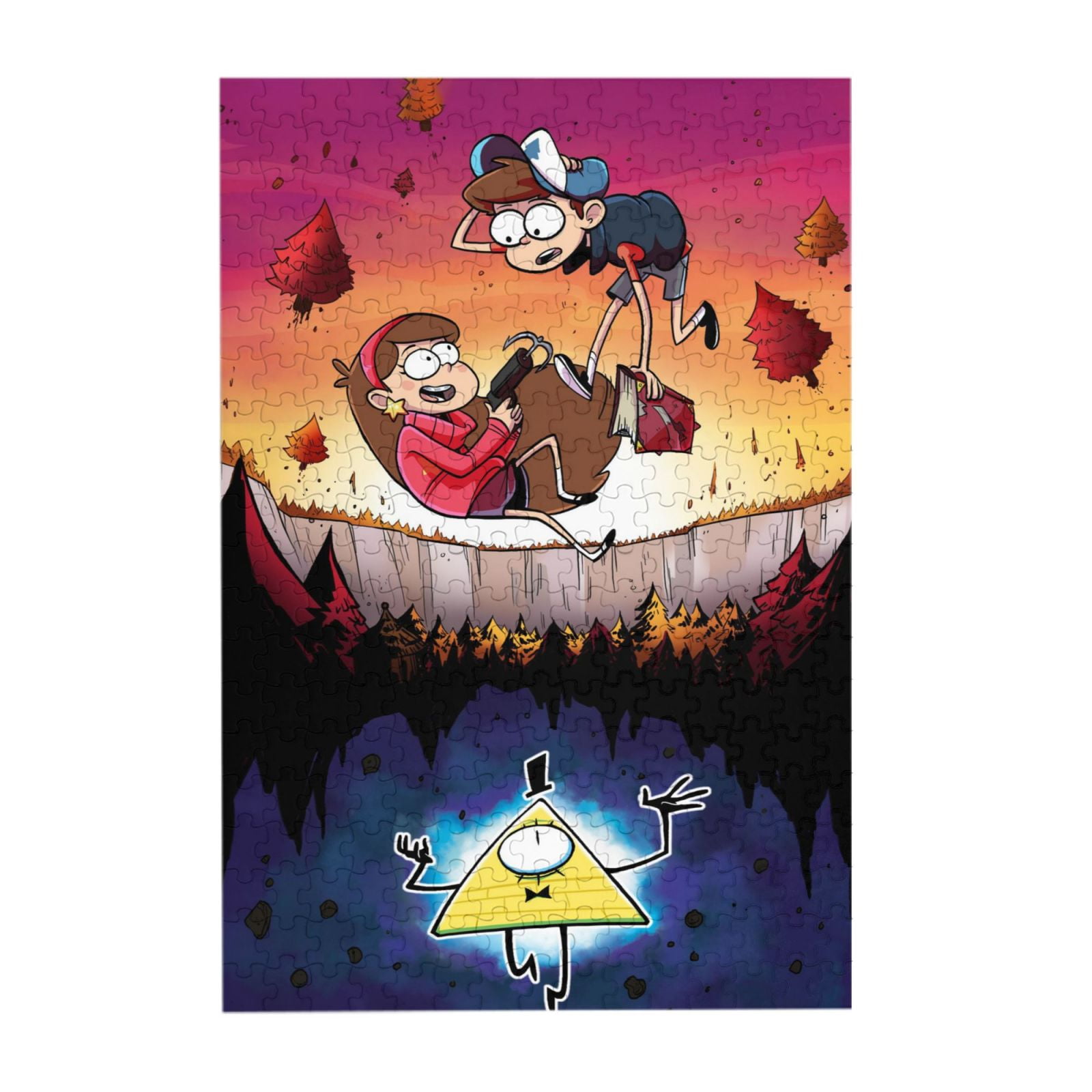 300 PCS Gravity Fall Jigsaw Puzzles Cartoon Anime Picture Puzzle ...