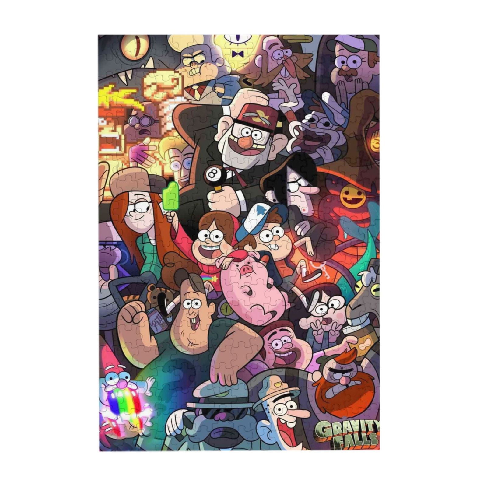 300 PCS Gravity Fall Jigsaw Puzzles Cartoon Anime Picture Puzzle ...