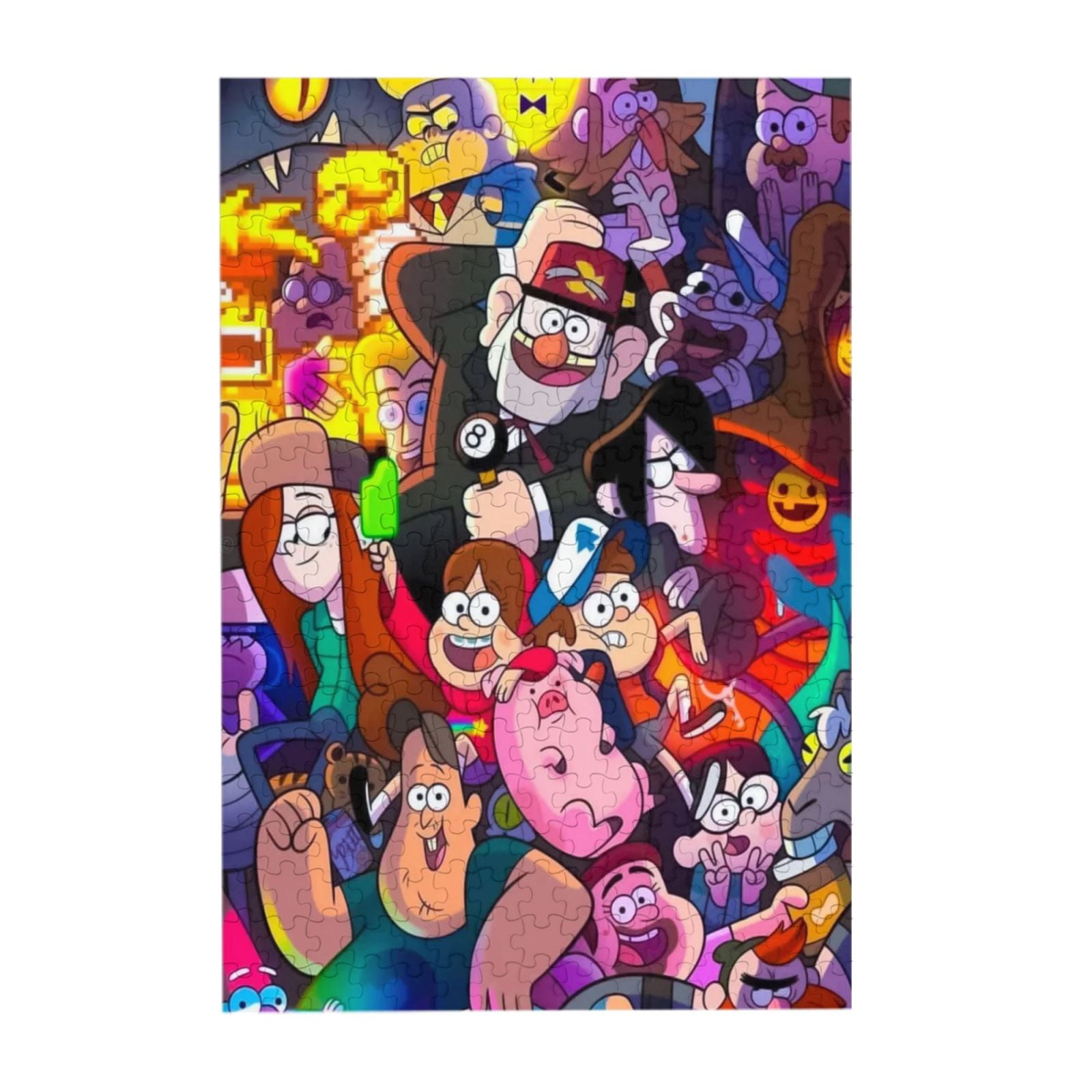 300 PCS Gravity Fall Jigsaw Puzzles Cartoon Anime Picture Puzzle ...
