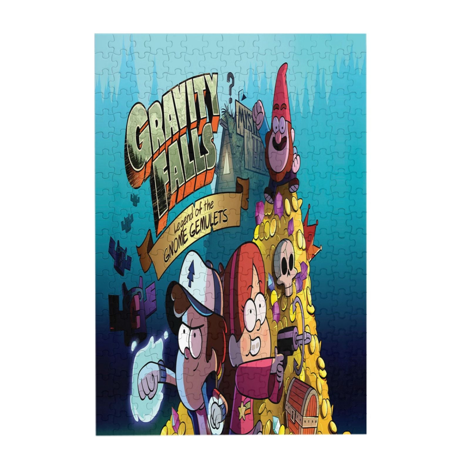 300 PCS Gravity Fall Jigsaw Puzzles Cartoon Anime Picture Puzzle ...