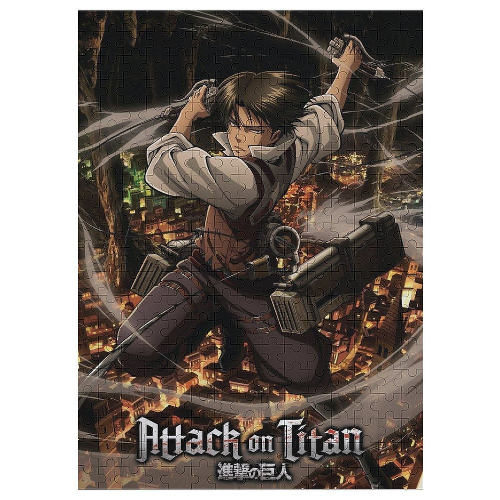 300 PCS Jigsaw Puzzle Attack on Titan Levi Ackerman Wooden Puzzle ...