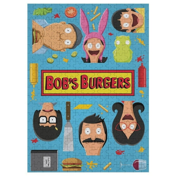 300 PCS Jigsaw Puzzle Bob's Burgers Wooden Puzzle Challenging Game Fun ...